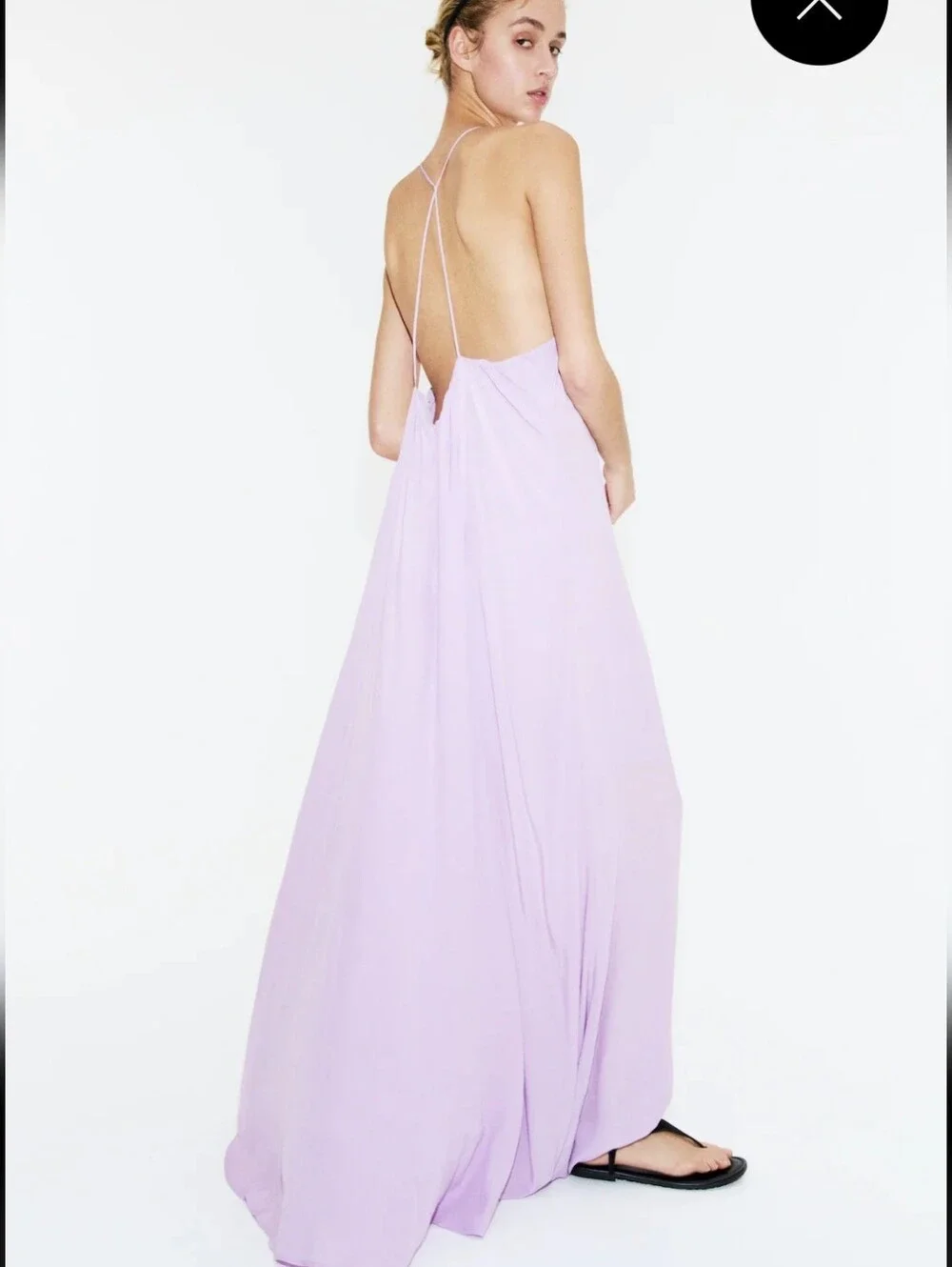 H&M | Dresses | Hm Lilac Spaghettistrap Maxi Dress | Poshmark